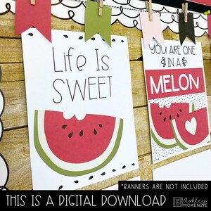Watermelon Classroom Posters, Easy and Modern Classroom Decorations ...