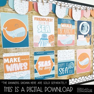Boho Ocean Back to School Classroom Decor, Bulletin Board Kit ...