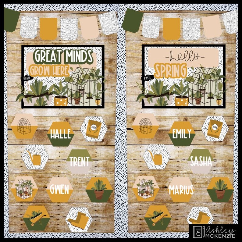 Spring Classroom Decor Bundle Spring Garden Theme Easy - Etsy
