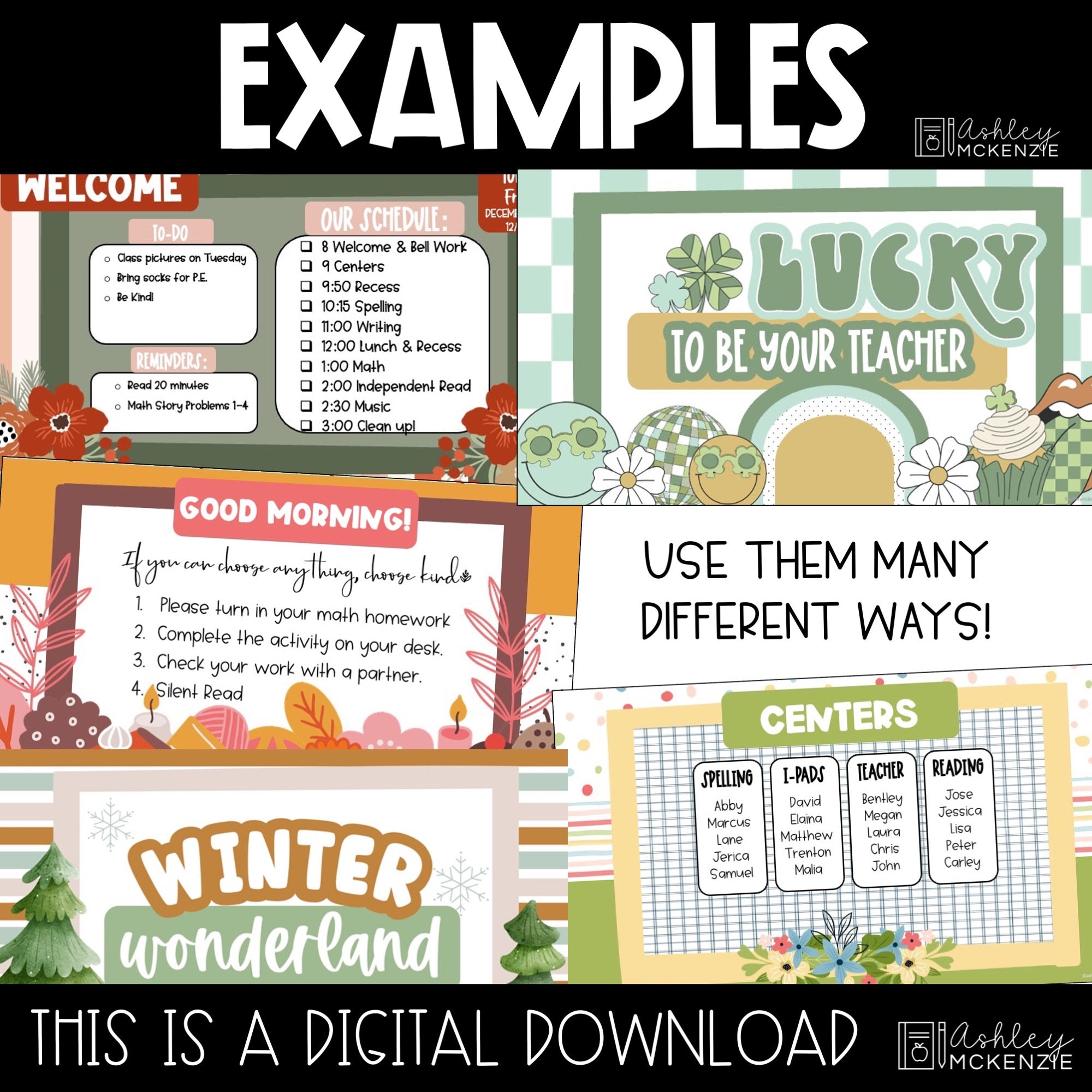 Seasonal Slide Templates for All Year Google Slides Powerpoint ...