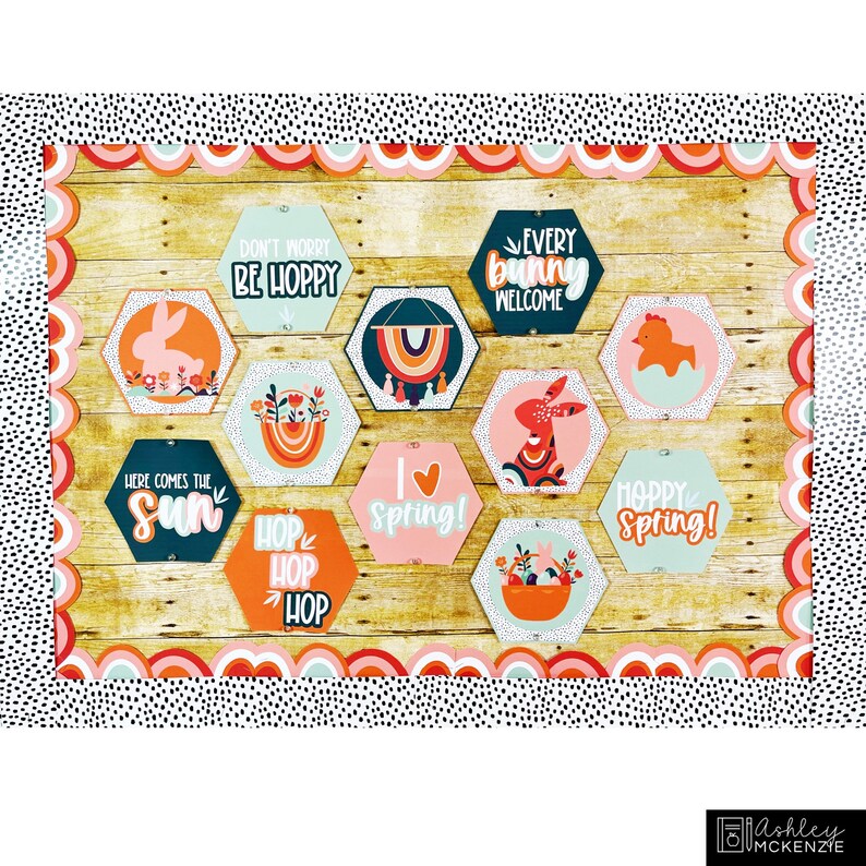 Spring Classroom Decor Bundle, Hoppy Spring Theme, Easy Seasonal ...