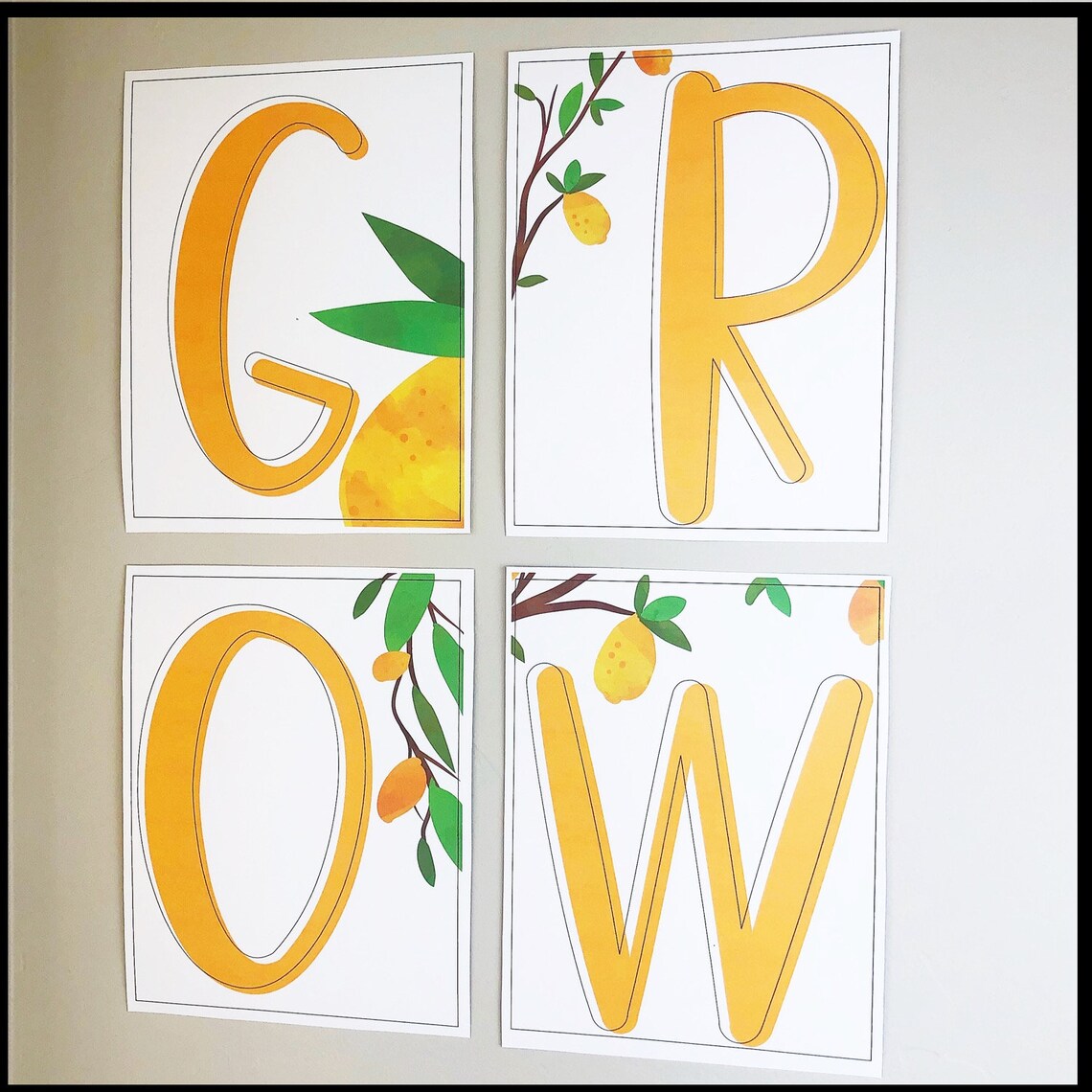 Lemon Classroom Decor Bundle Easy and Modern Classroom | Etsy