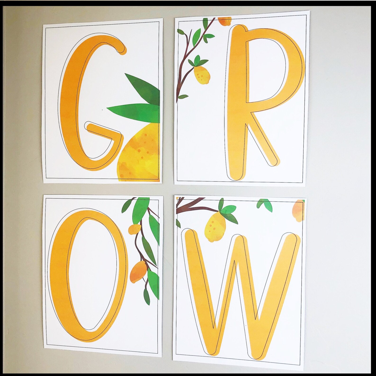 Lemon Classroom Decor Bundle Easy and Modern Classroom | Etsy