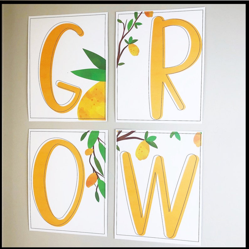 Lemon Classroom Decor Bundle Easy and Modern Classroom - Etsy