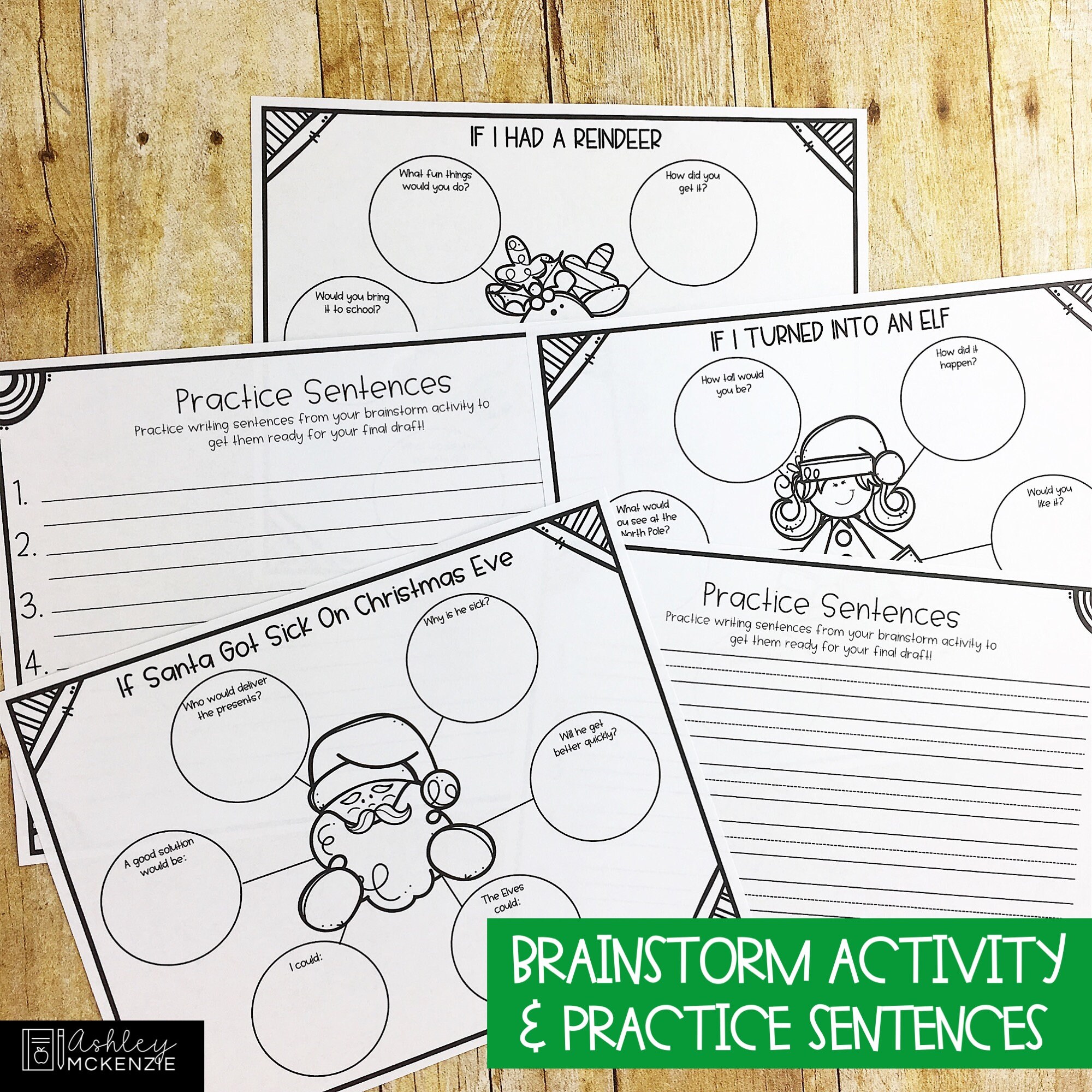 Christmas Writing Crafts, December Creative Writing Prompts, Easy ...