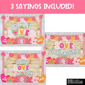 Valentine's Day Bulletin Board Kit, February Classroom Decorations ...