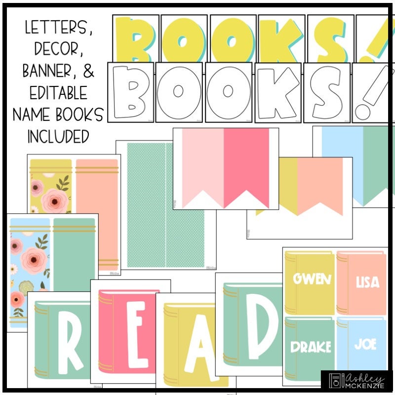 Reading or Library Bulletin Board or Door Decor Easy and - Etsy Canada