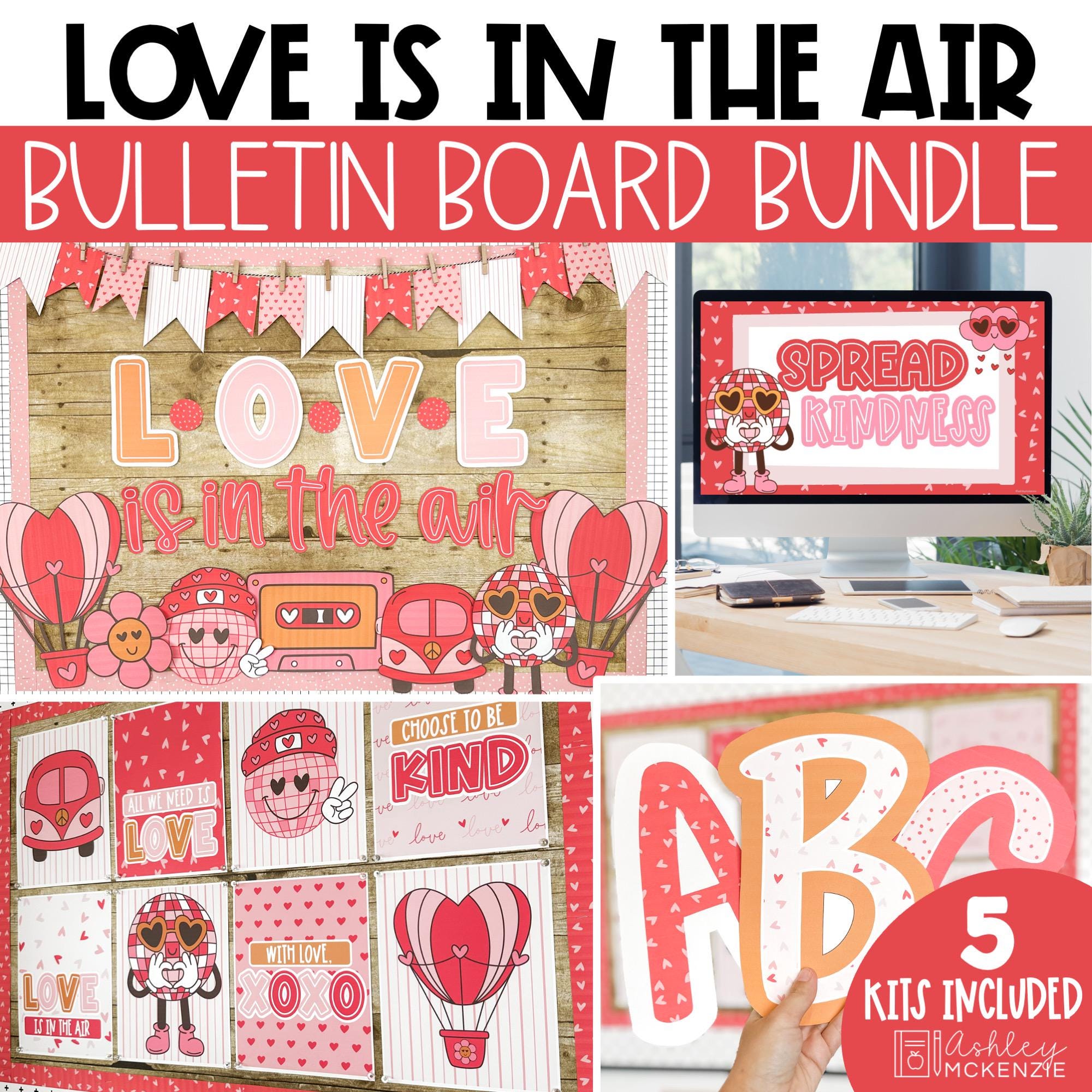 Valentine's Day Bulletin Board Bundle, Kindness Posters, Printable ...