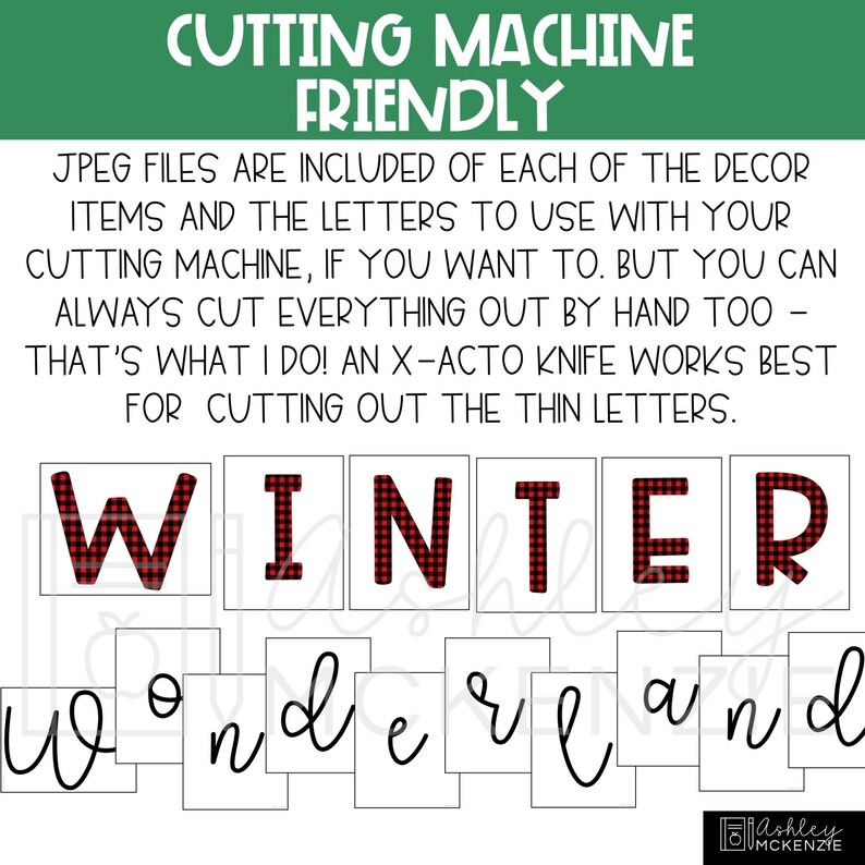Christmas Holiday Bulletin Board or Classroom Door Decor, Buffalo Check ...