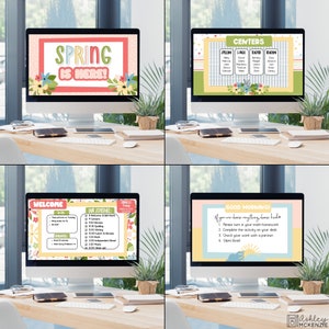 Spring Google Slides and Powerpoint Templates, Seasonal Classroom Decor ...