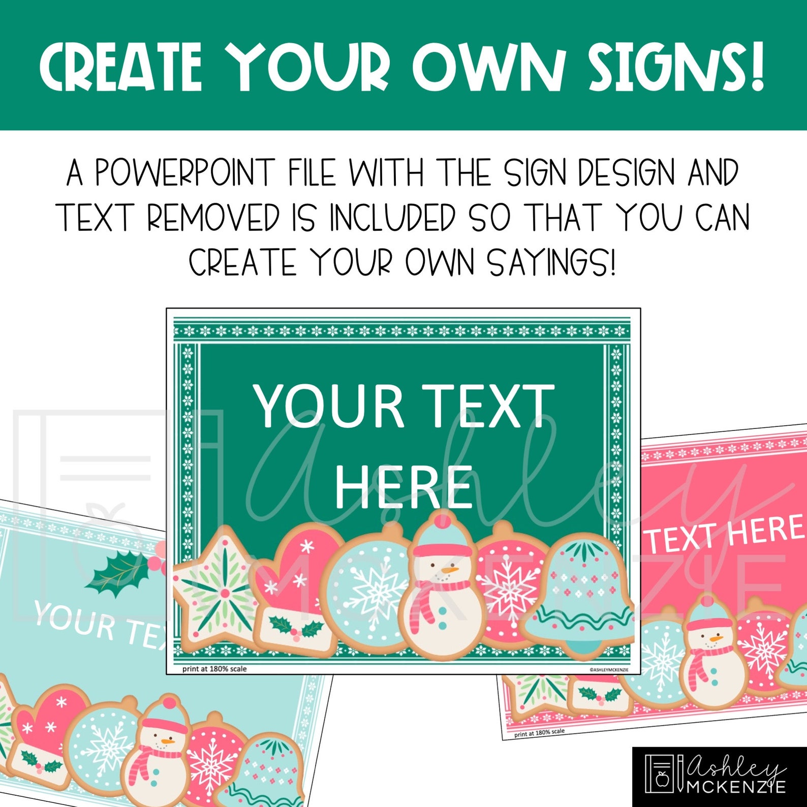 Winter Cookies Classroom Door Decor Kit Easy Holiday - Etsy