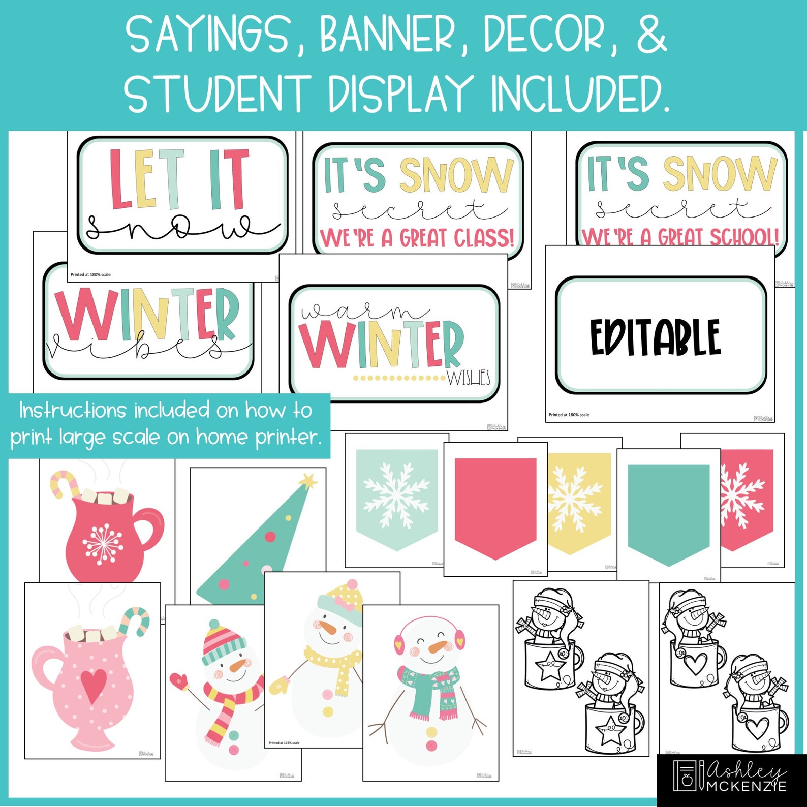 Winter Snowman Bulletin Board Kit Easy Seasonal Classroom - Etsy