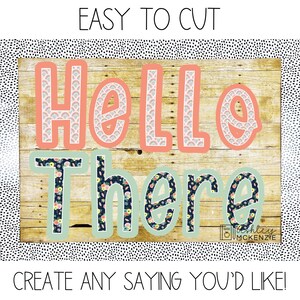 Boho Rainbow Flowers Classroom Decor, A-Z Bulletin Board Letters ...