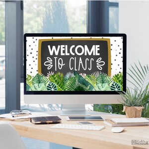 Modern Tropical Google Slides and Powerpoint Templates, Calm Class ...