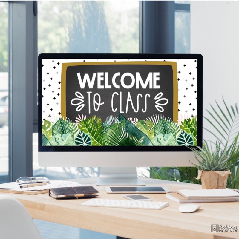 Modern Tropical Google Slides and Powerpoint Templates Calm - Etsy