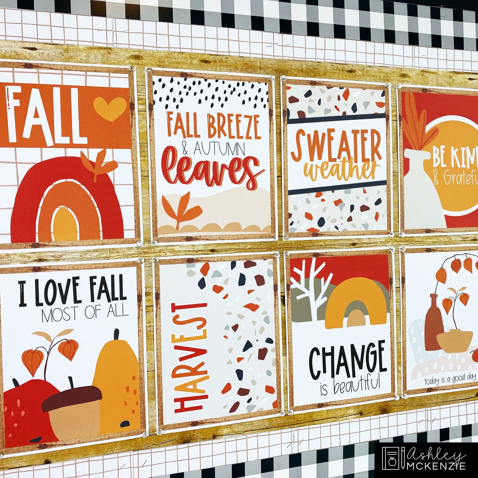 Boho Fall Classroom Decor Bulletin Board Kit Classroom - Etsy
