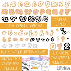 Retro Halloween Classroom Decor, A-Z Bulletin Board Letters ...