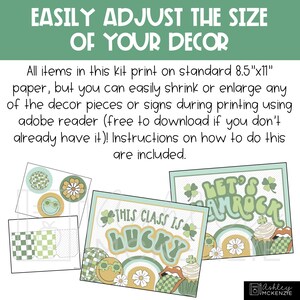 Retro St. Patrick's Day Classroom Door Decor Kit, Spring Holiday ...