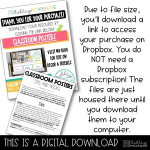 Scandi Mountains Classroom Posters, Easy and Modern Classroom ...