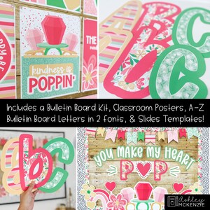 Valentine's Day Classroom Decor, Valentine Pop Theme, Bulletin Board ...