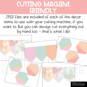 Marbled Pastel Classroom Door Decor Kit, Back to School, Easy and ...