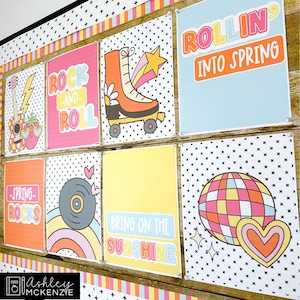 Spring Posters With Printable Bulletin Board Borders, March Bulletin ...