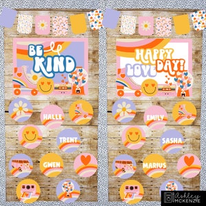 Valentine's Day Classroom Decor Bundle, Retro Theme, Holiday Bulletin ...