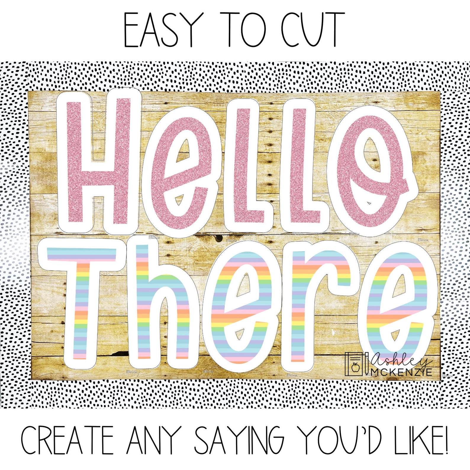 Pastel Sweets Classroom Decor, A-Z Bulletin Board Letters, Punctuation ...