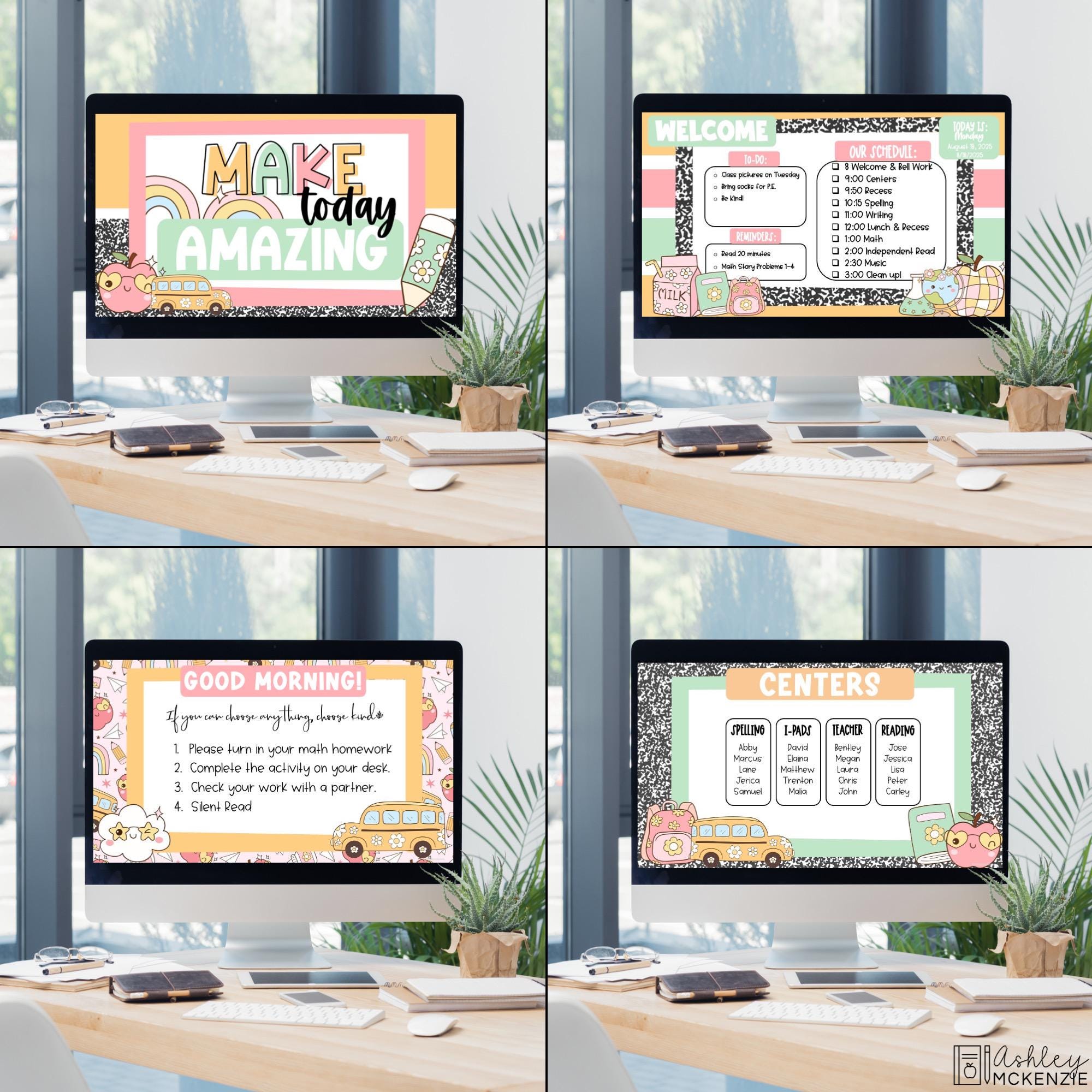 Ready to Roll Back to School Slide Templates August Daily Slides for ...