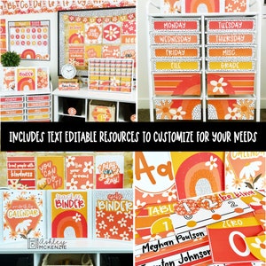 Daisy Themed Classroom Decor Bundle Bright Colors Editable Classroom ...