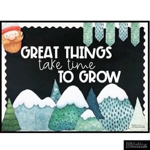 Winter Wonderland Bulletin Board Kit, Easy Seasonal Classroom ...