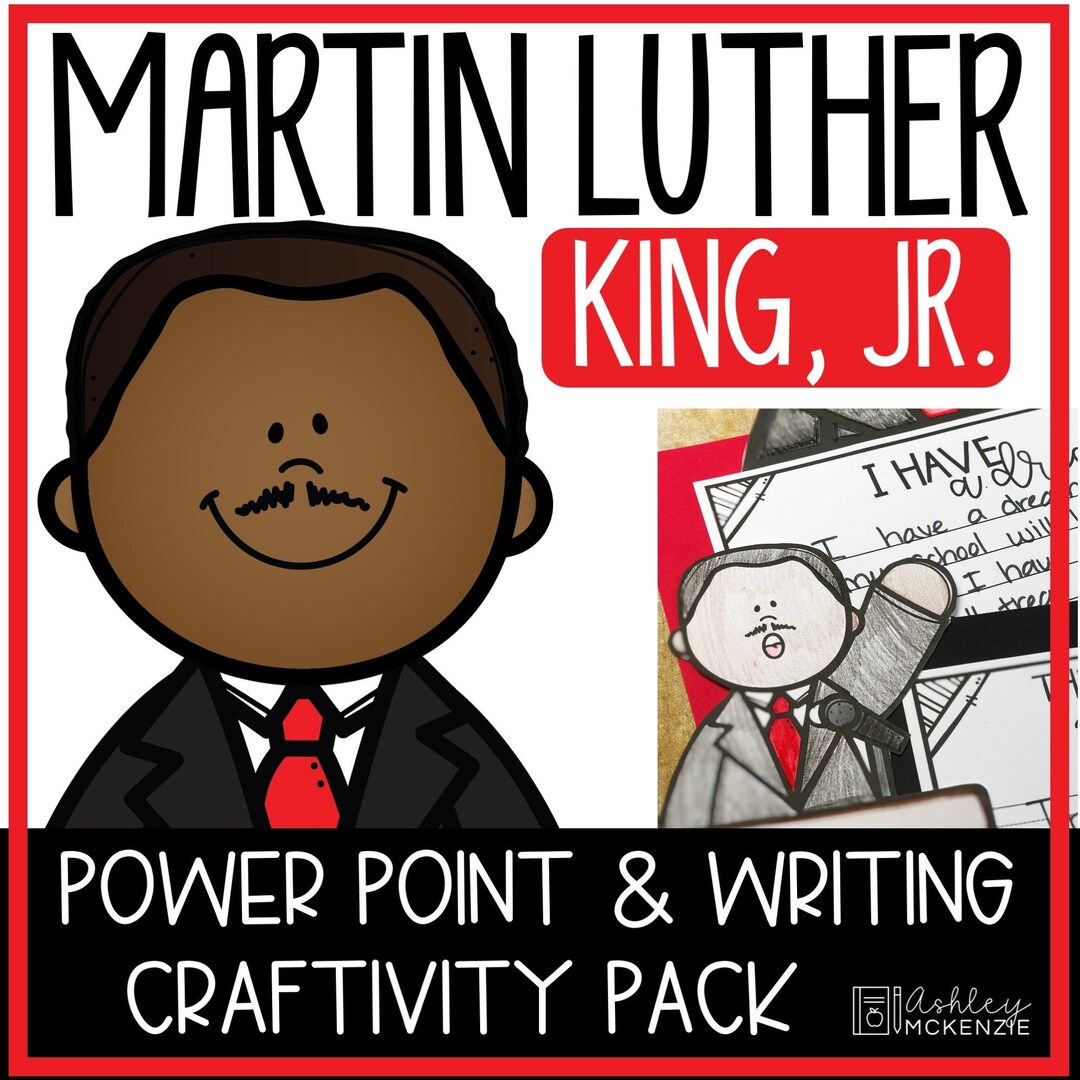 Martin Luther King, Jr. Powerpoint Lesson & Activities Pack, Easy ...