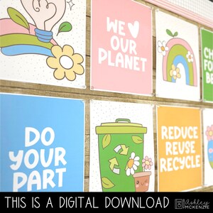 Earth Day Posters With Printable Bulletin Board Borders, April Bulletin ...