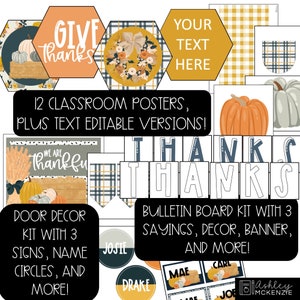 Thanksgiving Classroom Decor November Bulletin Board Ideas Unique ...