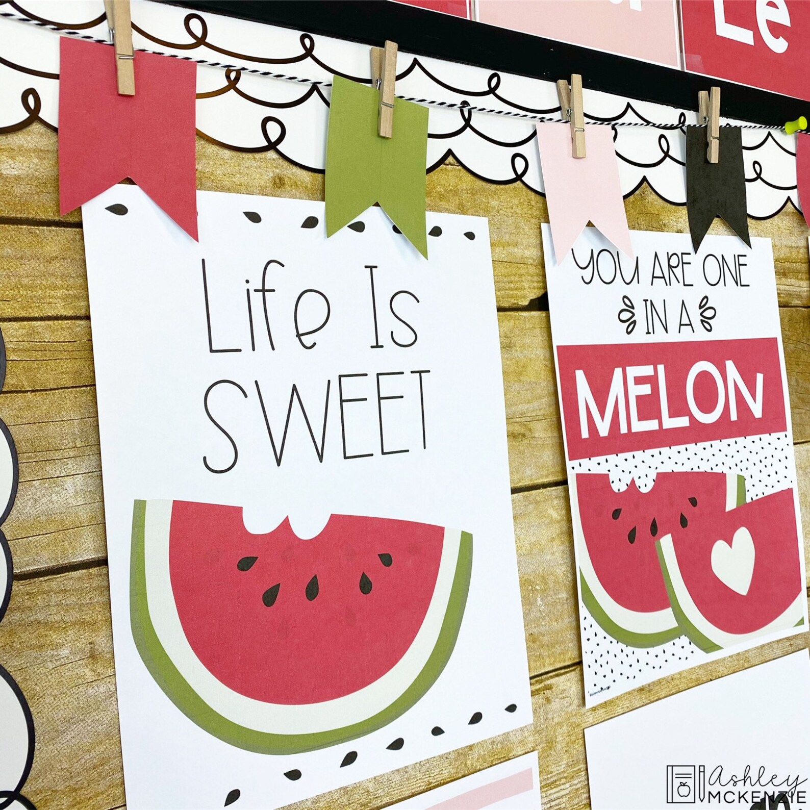 Watermelon Classroom Posters Easy and Modern Classroom - Etsy