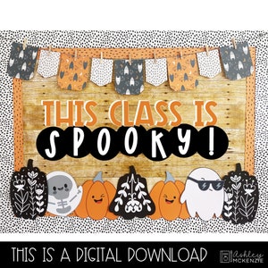 Halloween Bulletin Board Kit We Are the Boo Crew Classroom Decorations ...