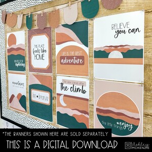 Abstract Landscape Back to School Classroom Decor, Bulletin Board Kit ...