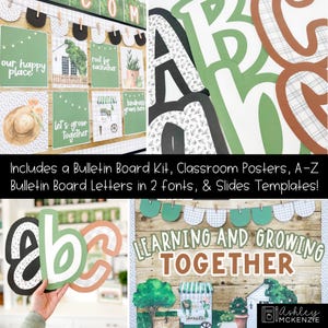 Modern Garden Bulletin Board Ideas Back to School Classroom Decor ...