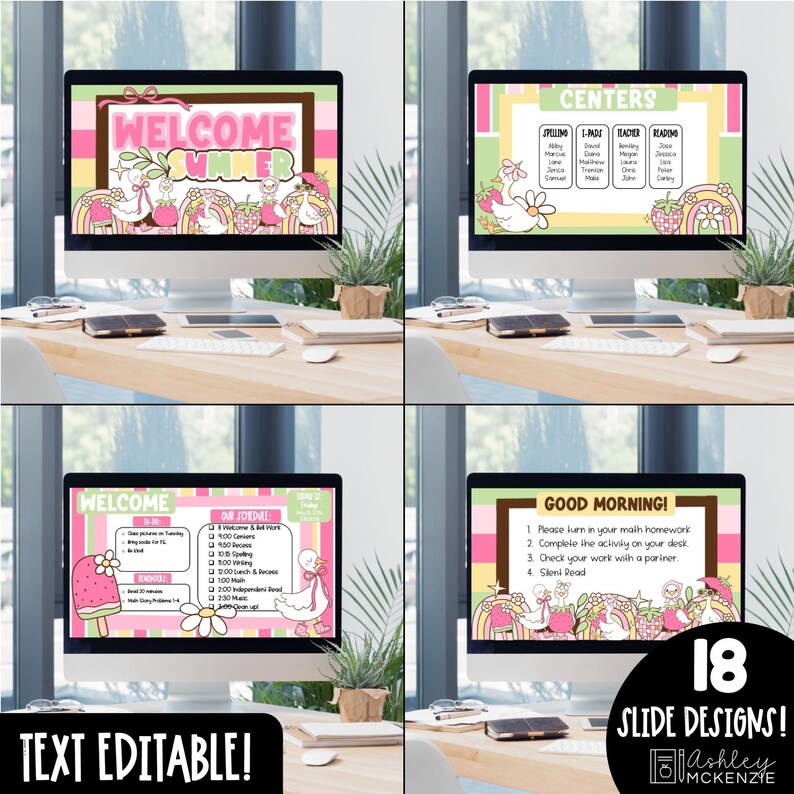 Summer Bulletin Board Bundle May Daily Slides End of Year Posters Silly ...