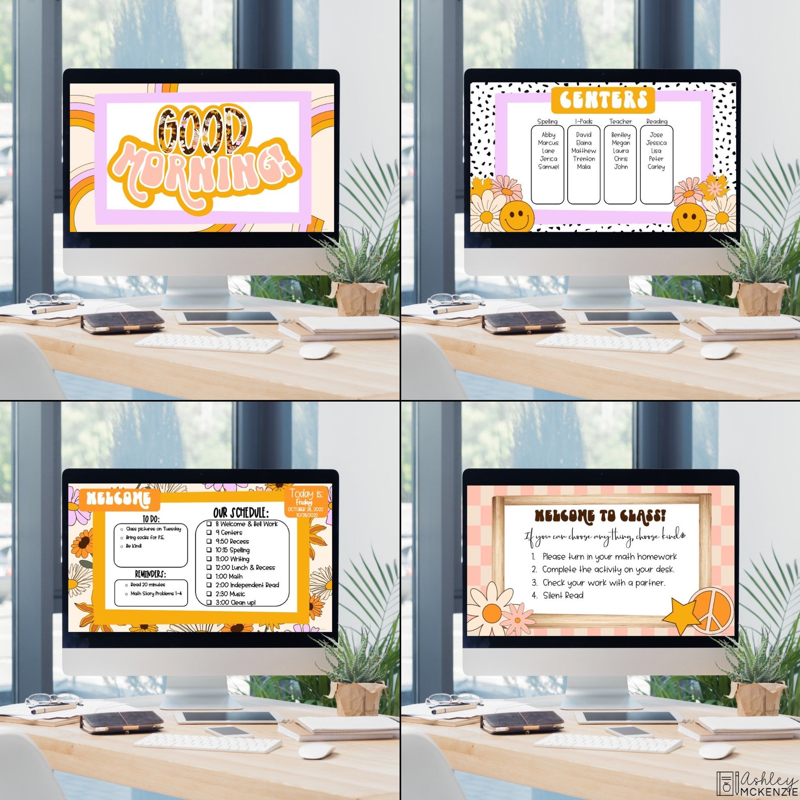 Retro Fall Slide Templates September Daily Slides for Google Slides and ...