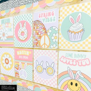 Retro Spring Classroom Decor, Pastel Colors, April Bulletin Board Ideas ...