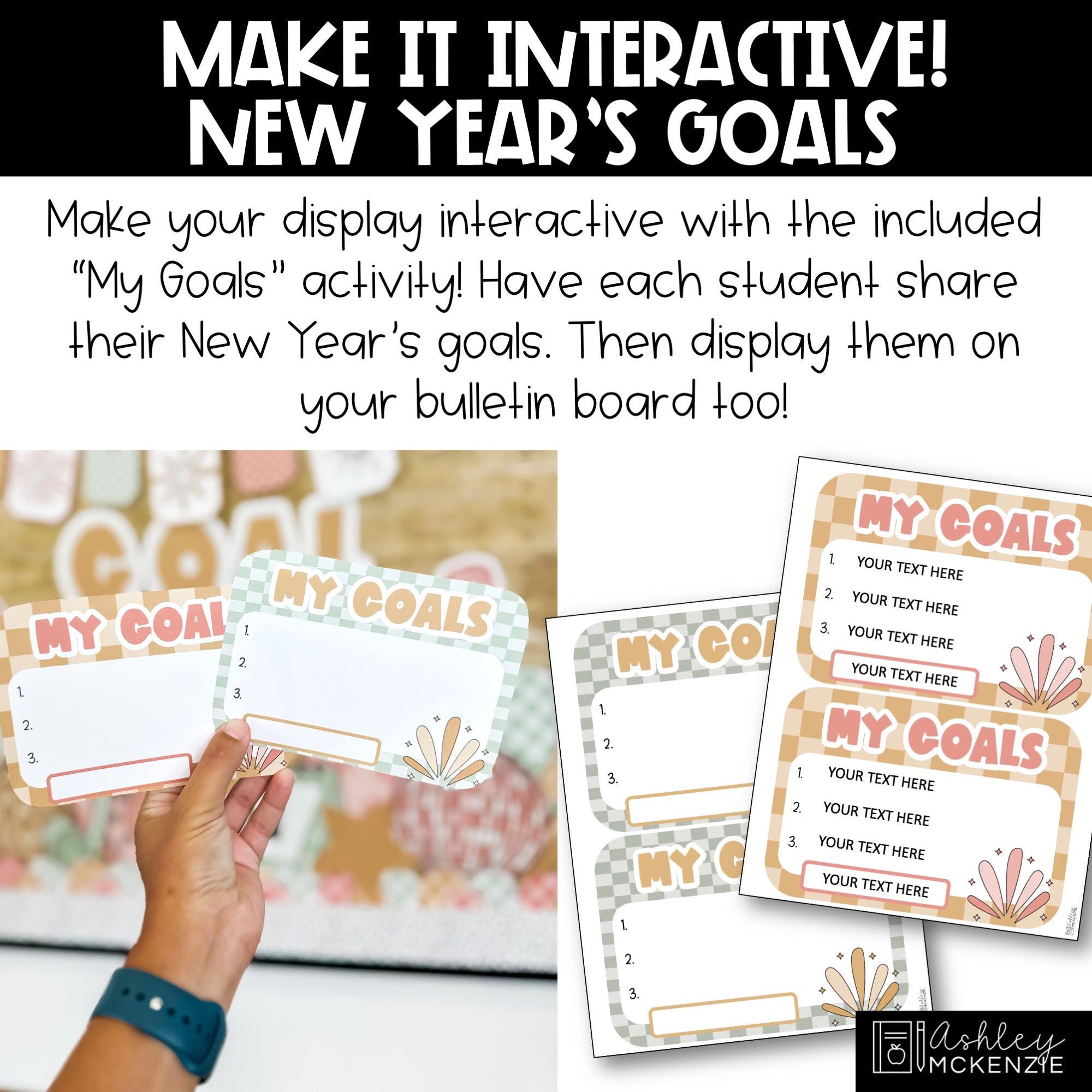 New Year Bulletin Board New Years Resolution January Bulletin Board ...