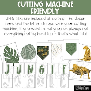 Back to School Bulletin Board Kit Modern Jungle Themed Classroom Decor ...