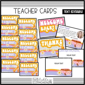 Retro Back to School Open House Meet the Teacher Night Survival Bundle ...