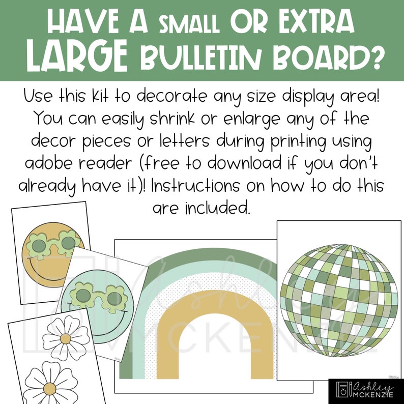 Retro St. Patrick's Day Bulletin Board Kit Spring - Etsy