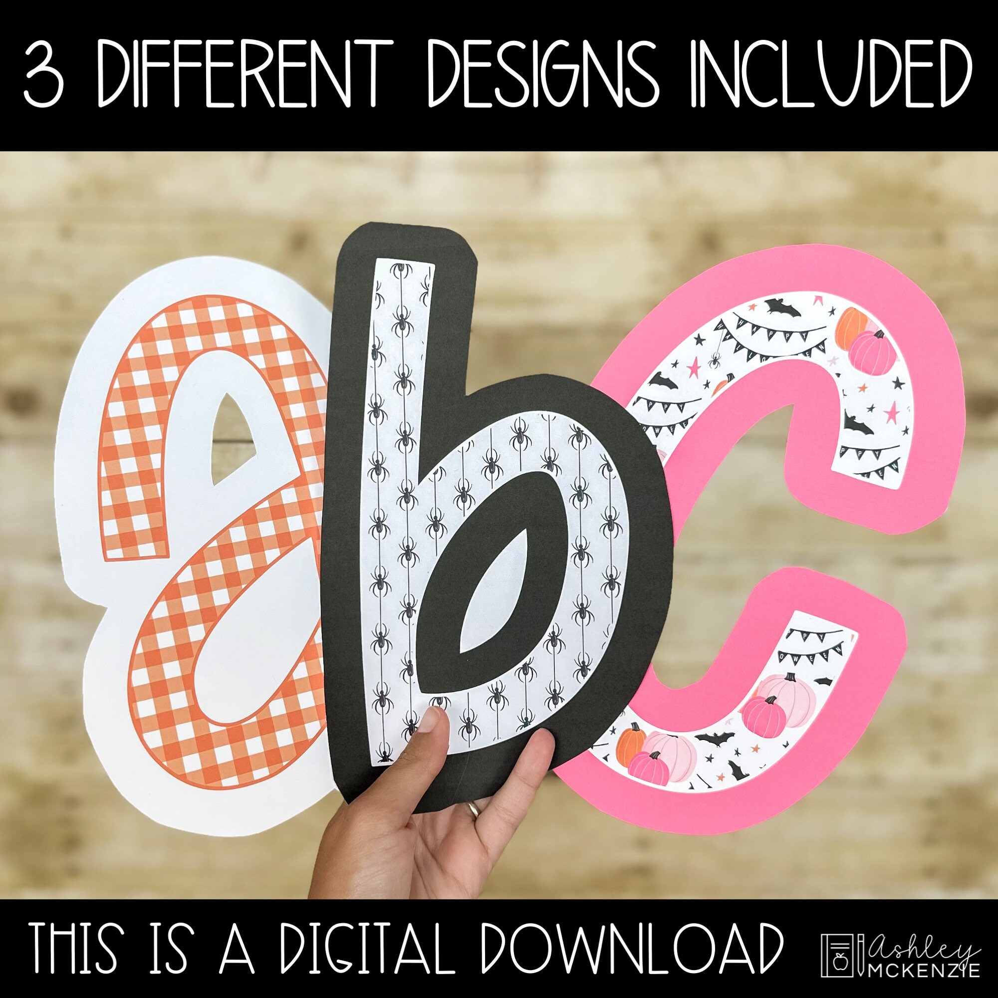 Halloween Classroom Decor, Boo Street Theme, A-Z Bulletin Board Letters ...