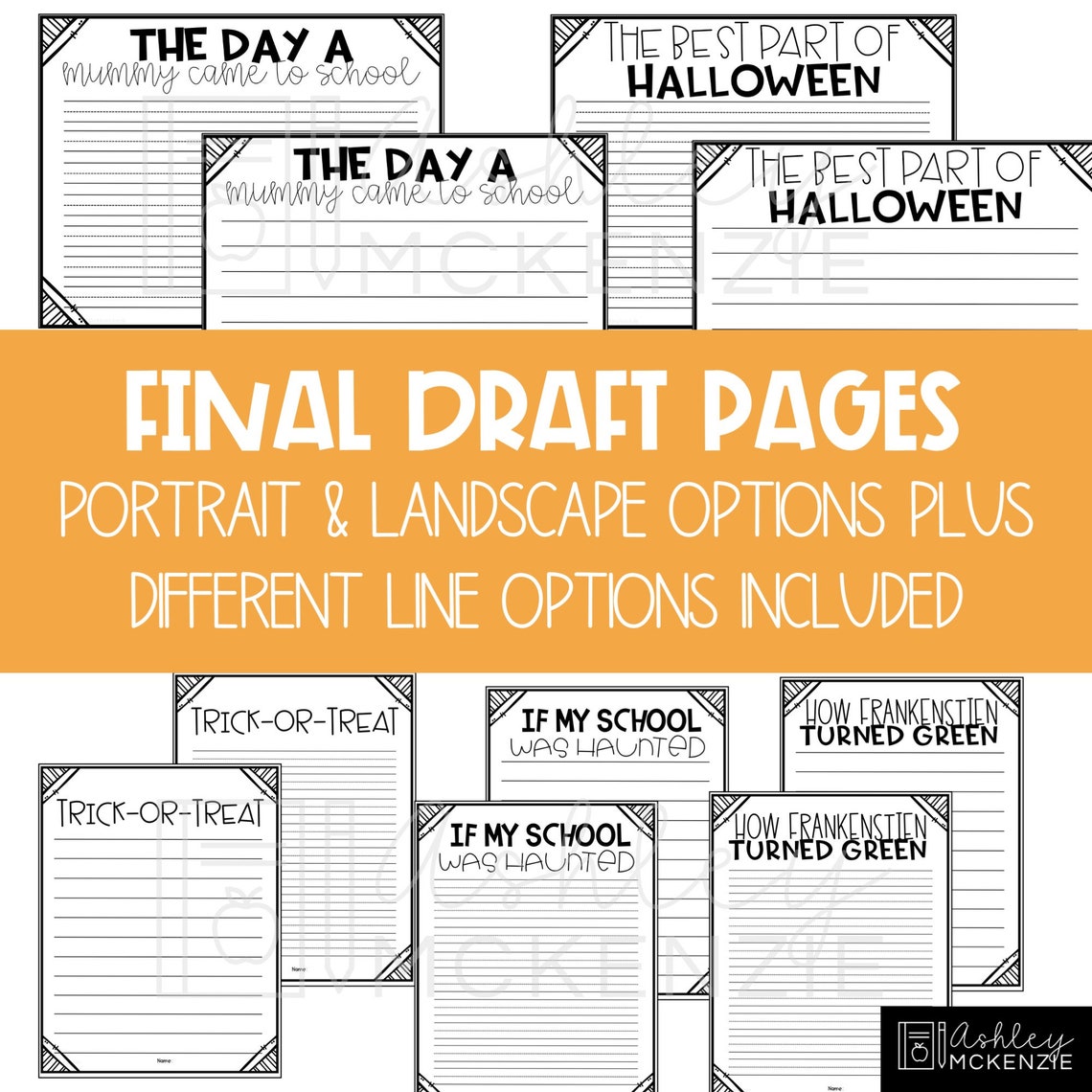 Halloween Writing Crafts Fall Creative Writing October Elementary ...