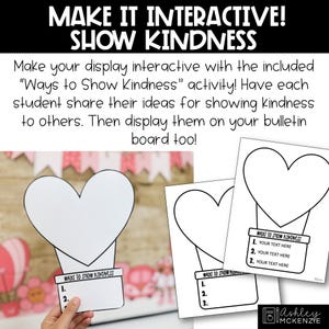 Valentine's Day Bulletin Board Bundle, Kindness Posters, Printable ...