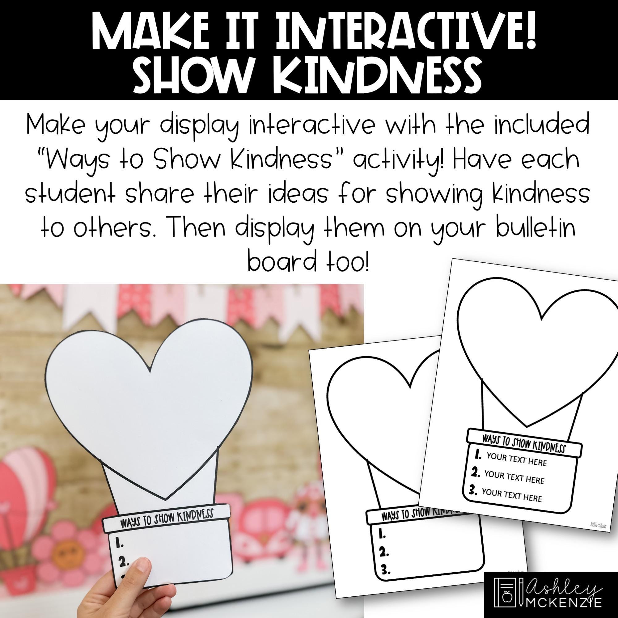 Valentine's Day Bulletin Board Bundle, Kindness Posters, Printable ...