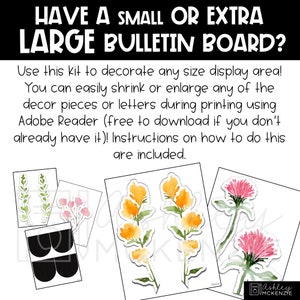 Wildflowers Back to School Bulletin Board Kit Calm Classroom Decor ...